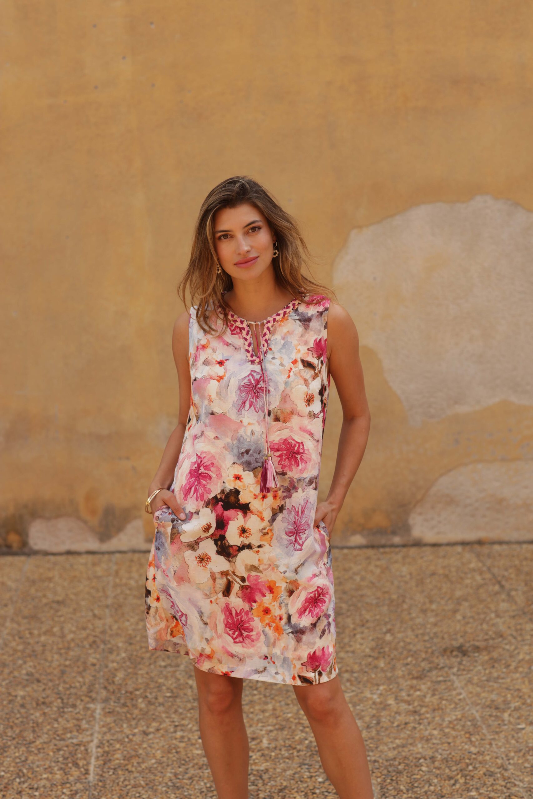 Pomodoro Dress 82502 - Pink - Casual Collection