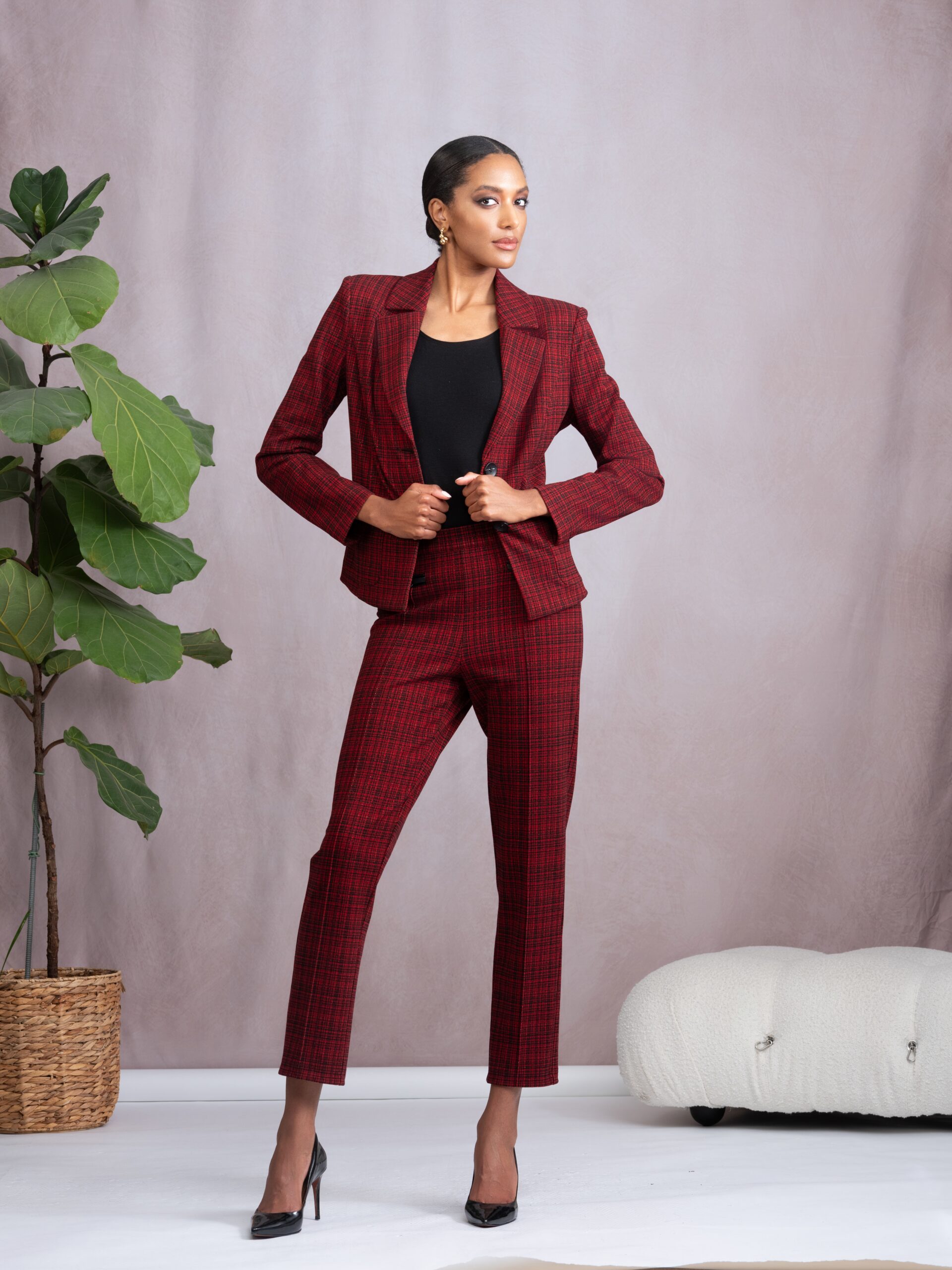 Alison Sheri Jacket A46495 - Burgundy - Casual Collection, Outlet